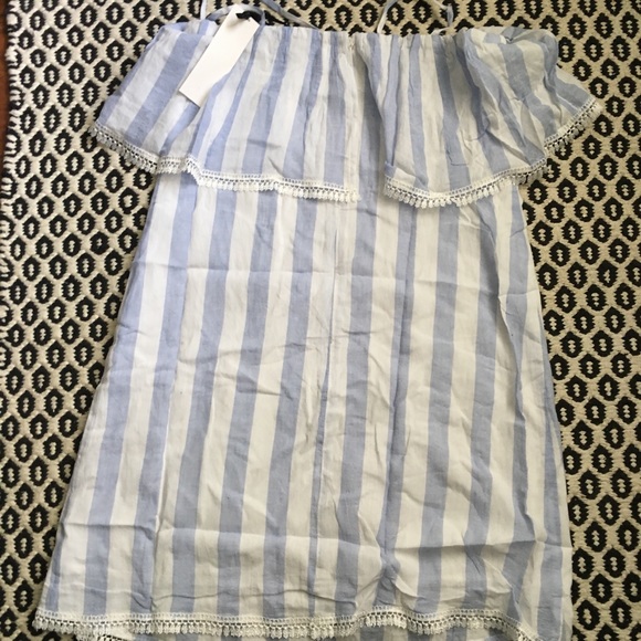 English Factory | Dresses | Nwt English Factory Blue And White Striped ...